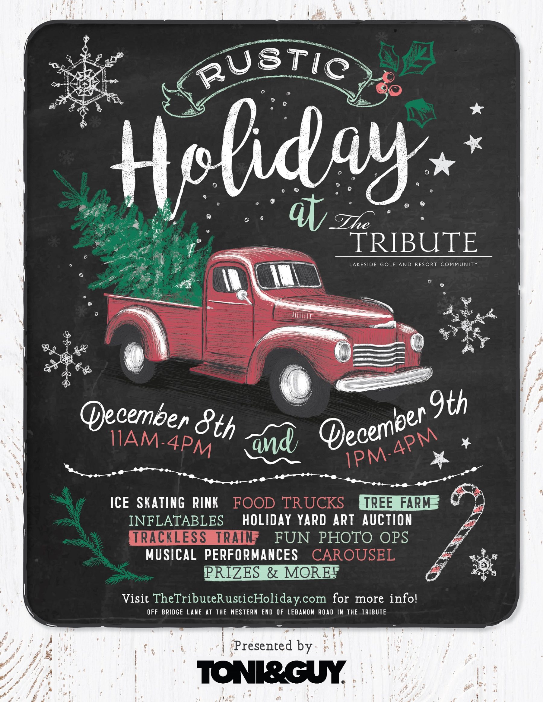 The Tribute Introduces “A Rustic Holiday” Festival : The Tribute